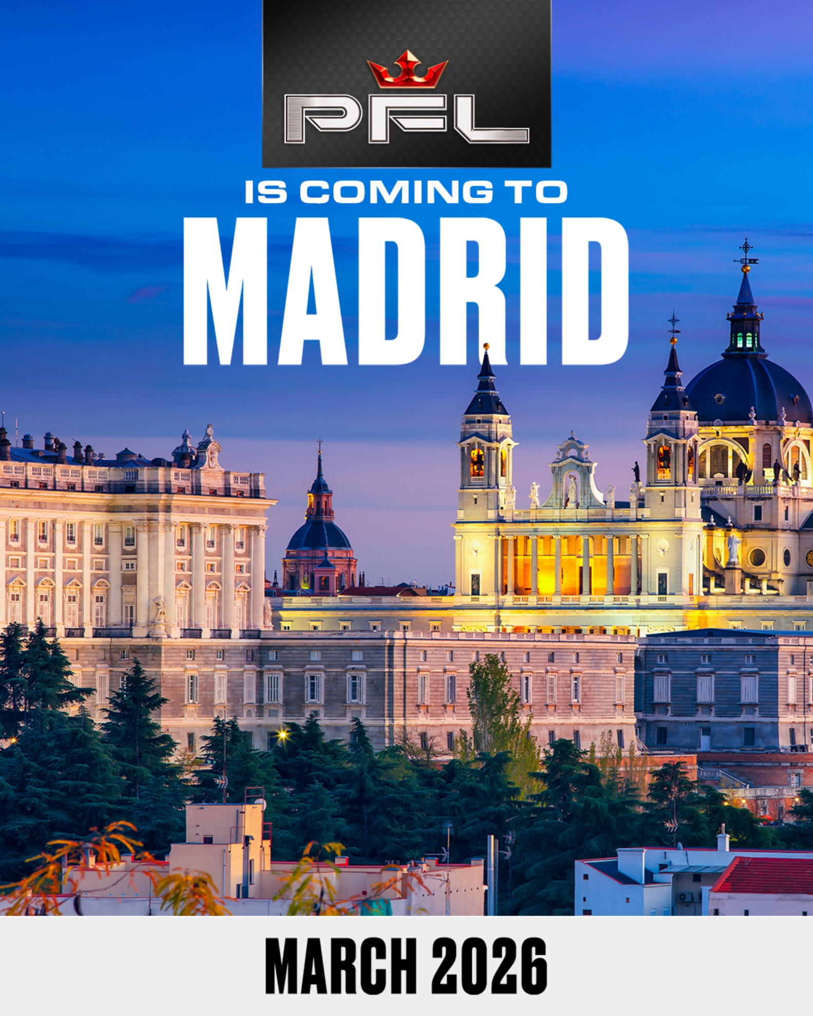 Momento histórico: ¡PFL realizará una cartelera en España en 2026!