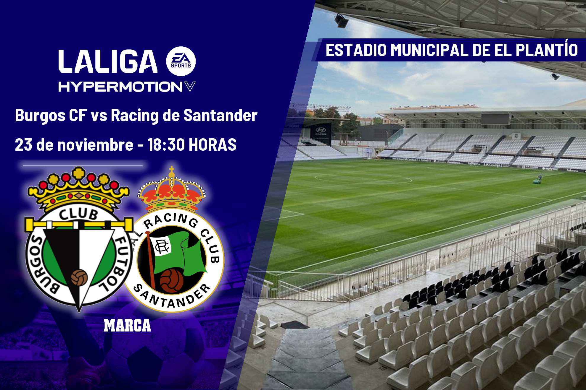Burgos CF - Racing de Santander: horario y dónde ver hoy en TV el ...