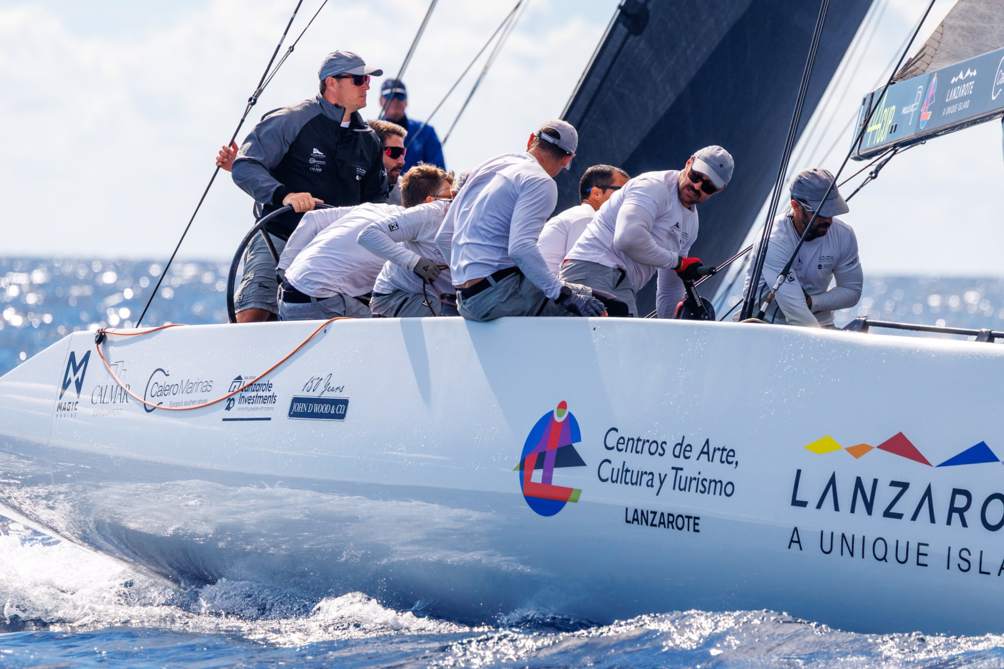 El Lanzarote Calero Sailing Team, fuera de juego por problemas en el timón