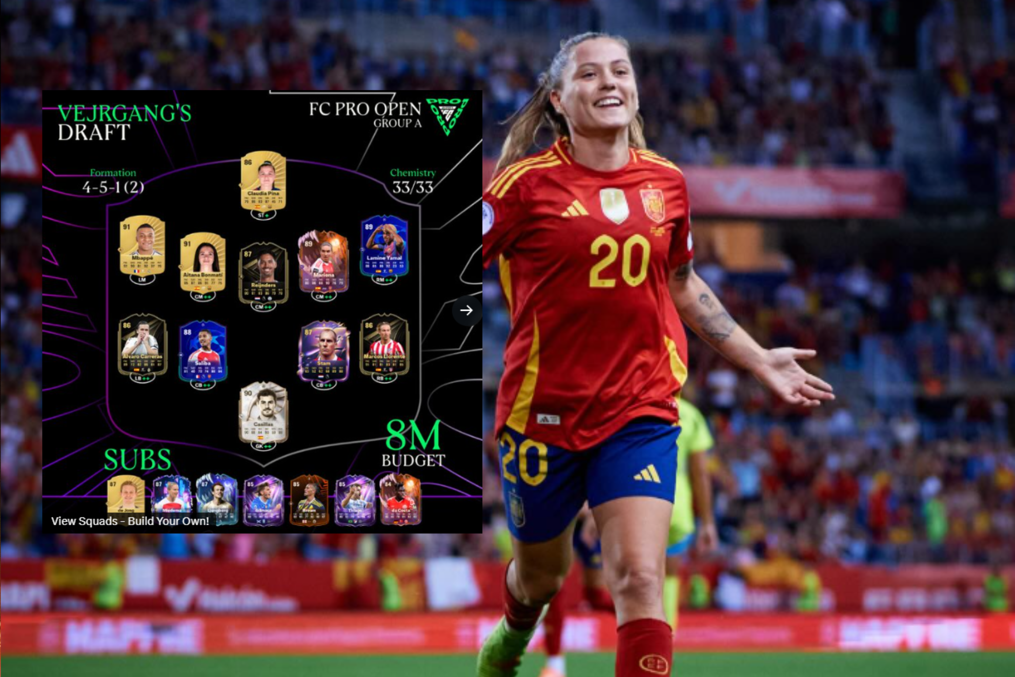 Claudia Pina sigue siendo la mejor delantera de FC26: el Pro Open ...