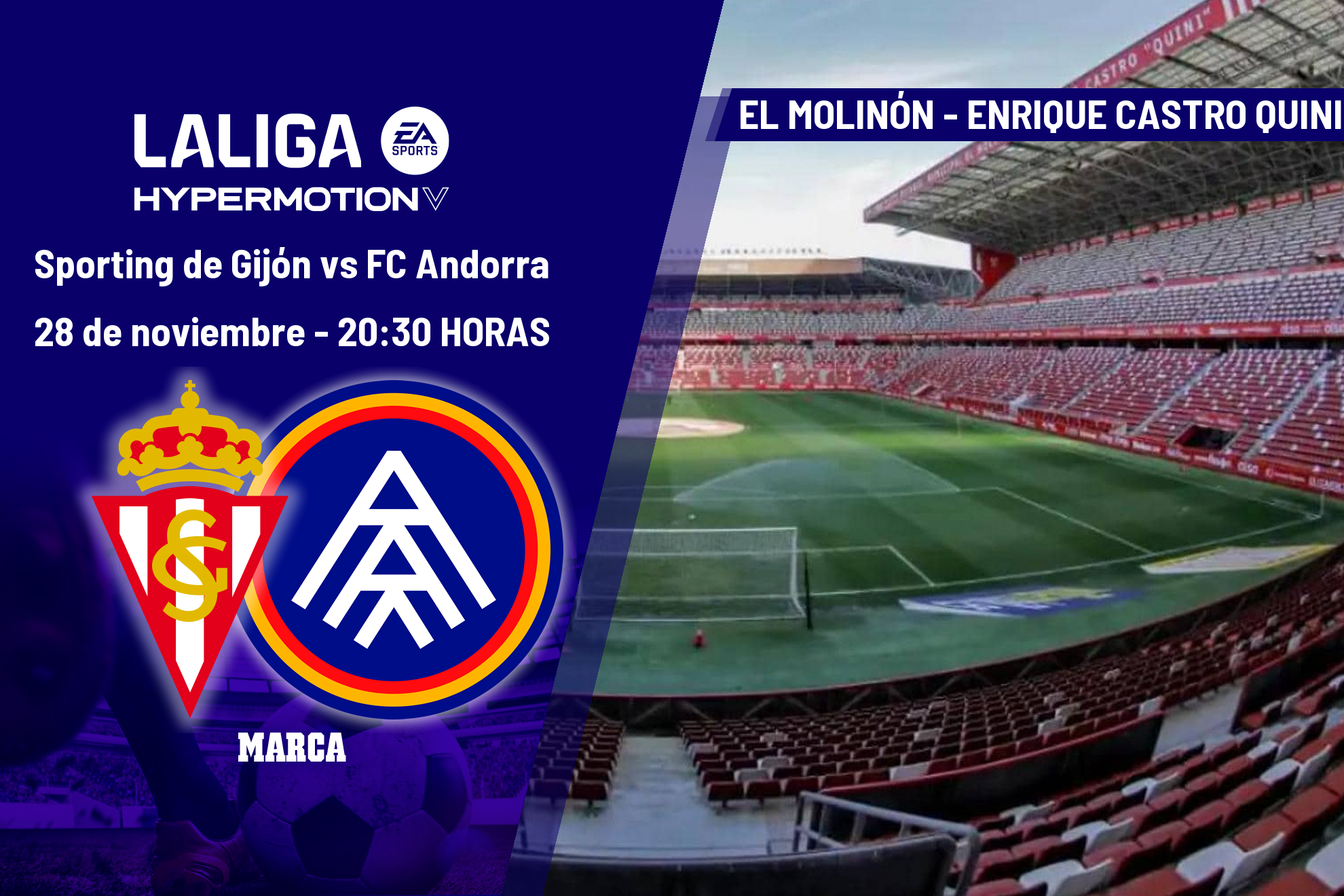 Sporting de Gijón - FC Andorra: horario, dónde ver en TV y canal del ...