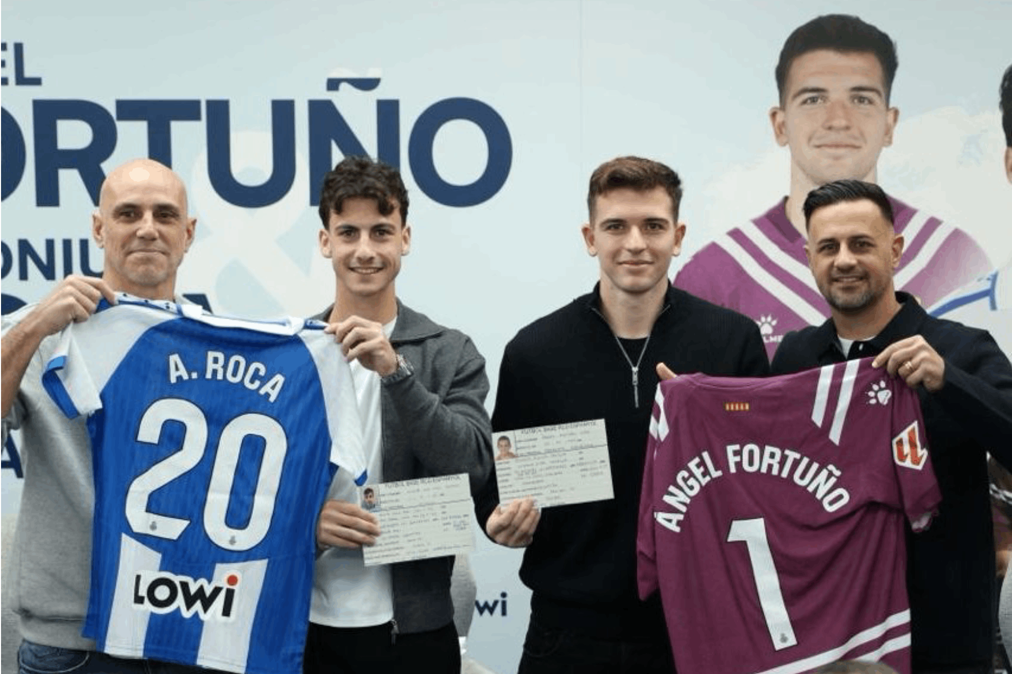 El Espanyol rinde homenaje a Fortuño y Antoniu Roca