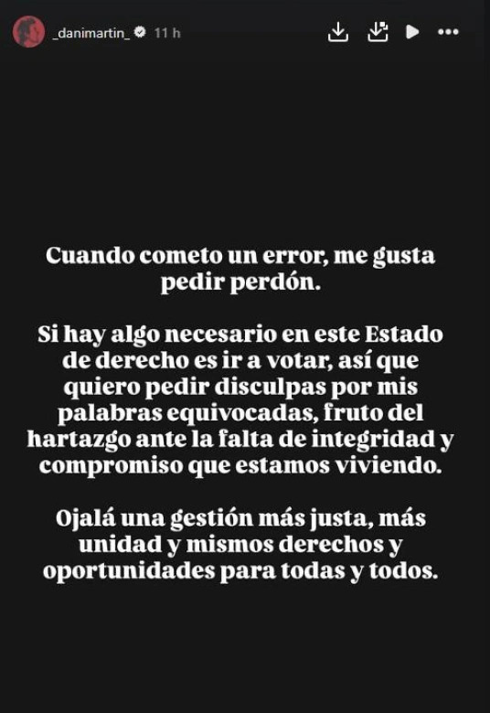 Dani Martín retira las polémicas palabras de su último concierto ...