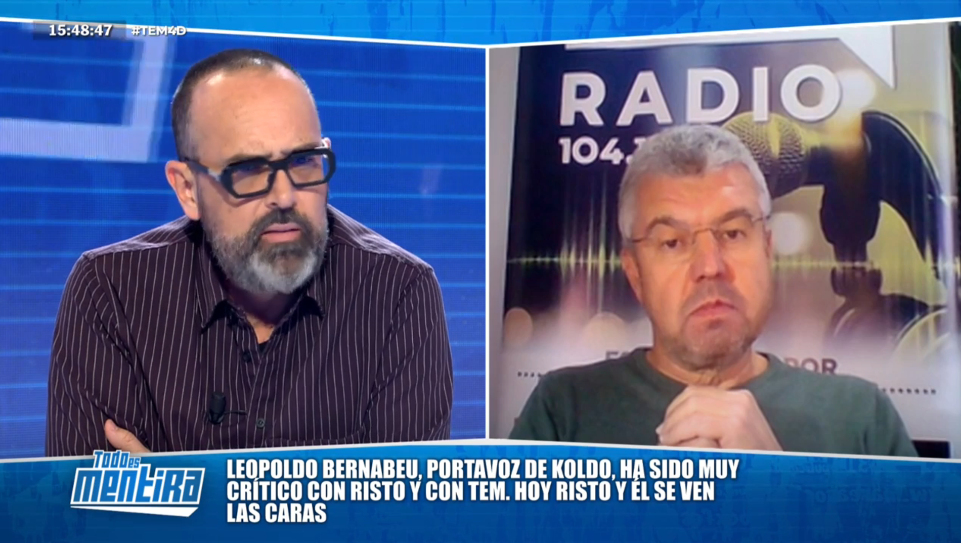 El 'enganchón' entre Risto Mejide y Leopoldo Bernabéu, periodista ...