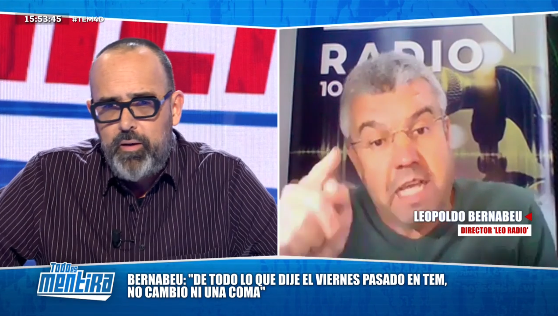 El 'enganchón' entre Risto Mejide y Leopoldo Bernabéu, periodista ...