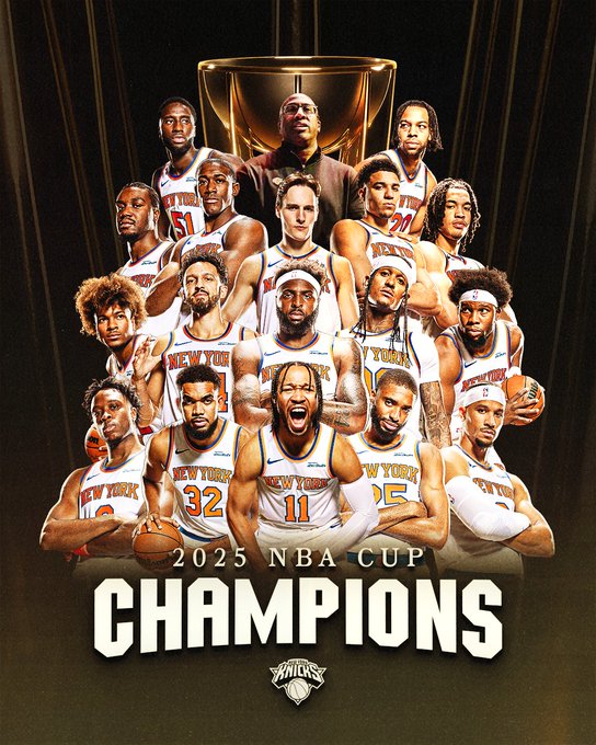 Los Knicks ganan un título 52 años después: se llevan la NBA Cup