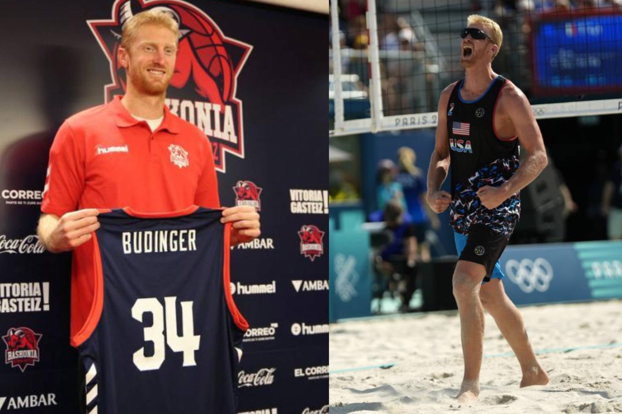 El exjugador de la NBA y el Baskonia que ahora es olímpico en vóley playa