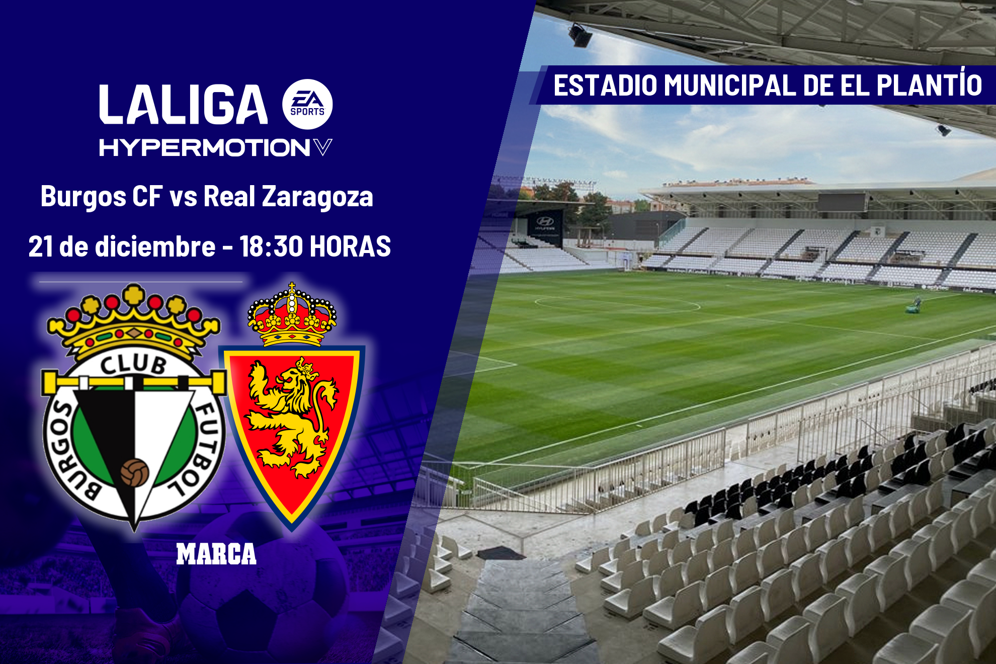 Burgos CF - Real Zaragoza: horario, dónde ver en TV y canal del partido ...