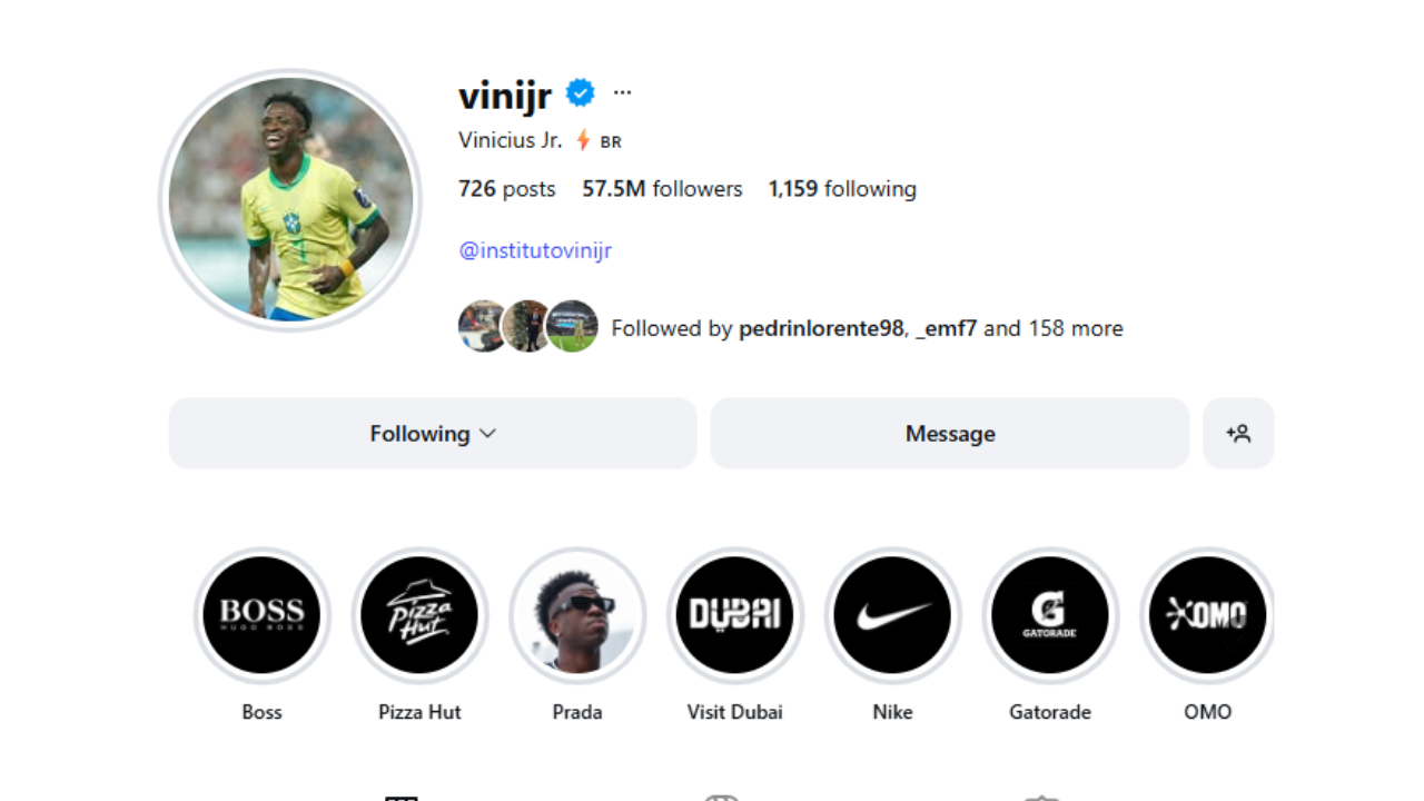 Vinicius se quita la foto de perfil de Instagram con el Madrid y ...