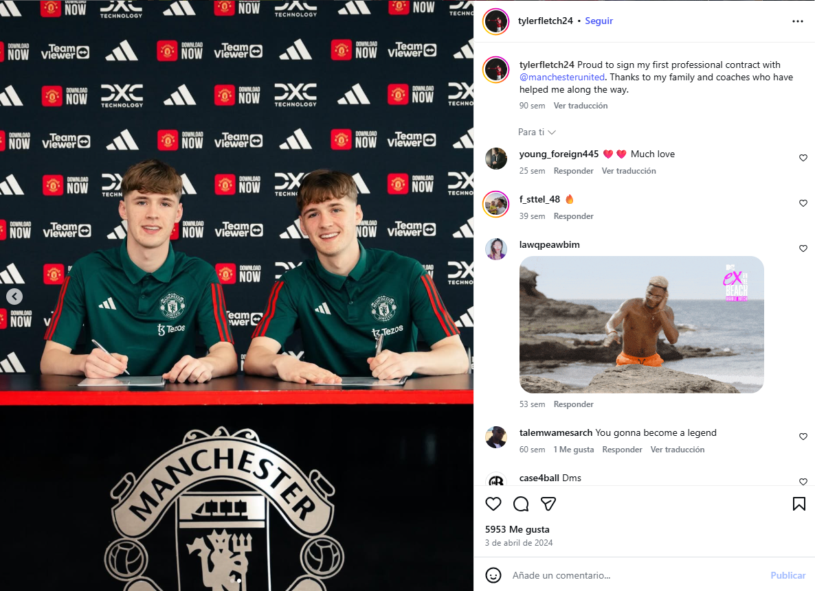 Nos hacemos mayores: el Manchester United convoca a los dos hijos de ...