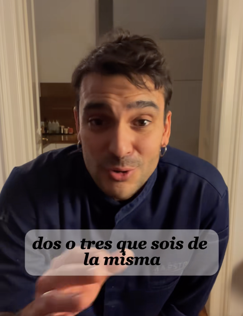 Carlos Maestre, chef, envía un mensaje claro a las personas que ...