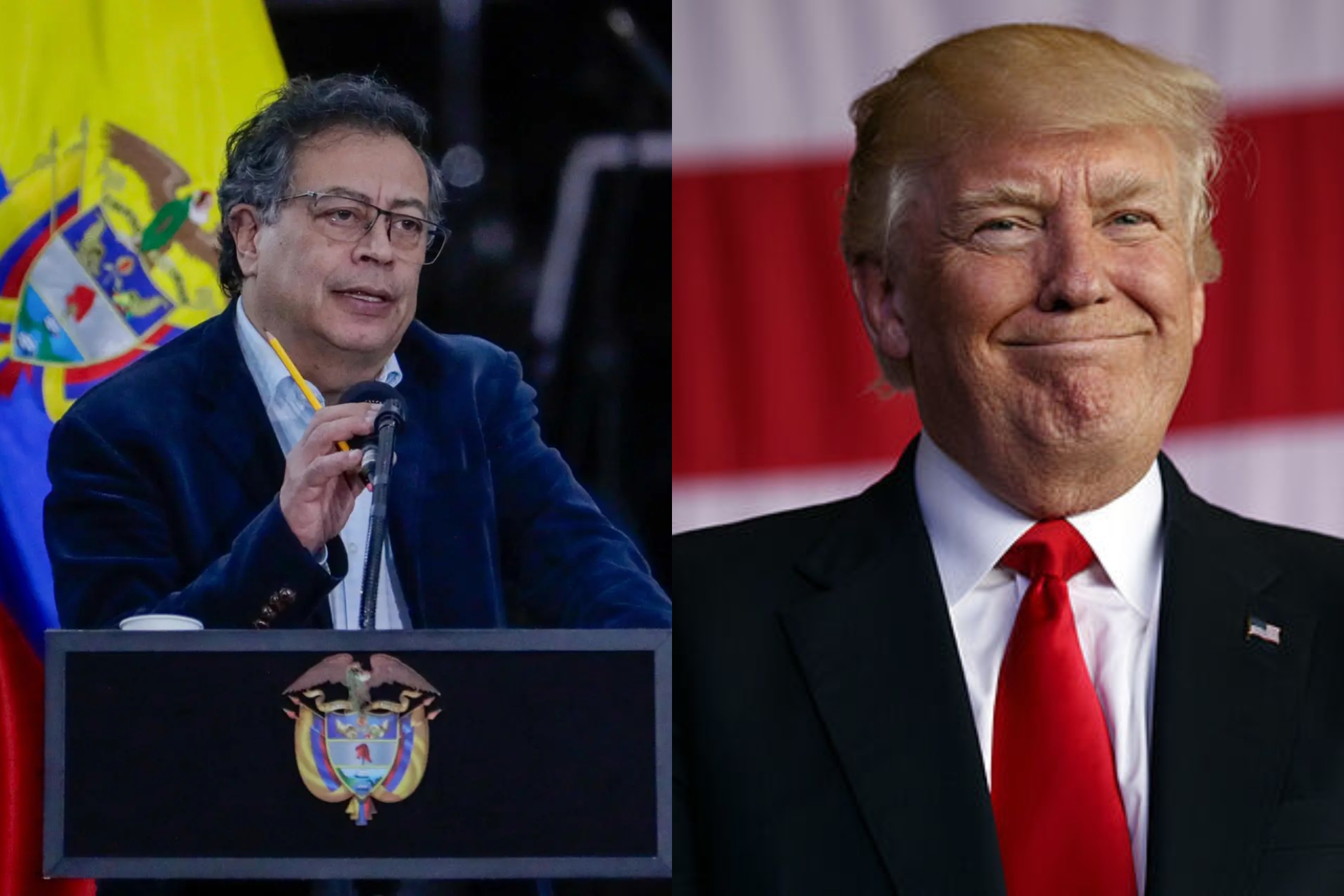 Gustavo Petro, presidente de Colombia, responde a las amenazas de Trump ...