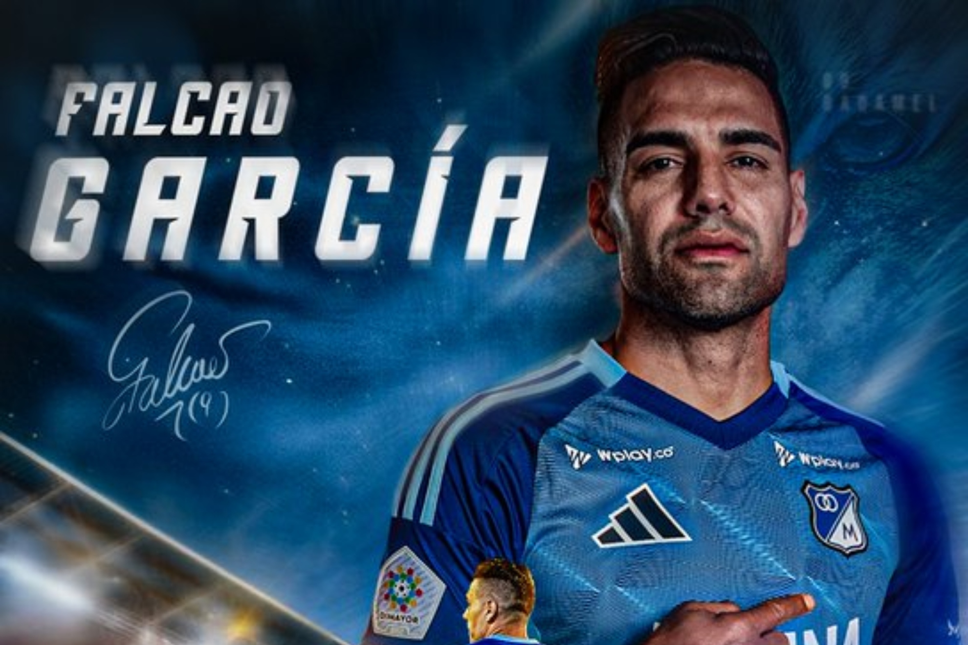 Radamel Falcao García es nuevo jugador de Millonarios: ¡Oficial el ...