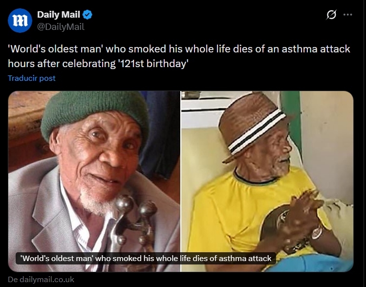 Muere Jan Steenberg, quien decía ser el hombre más viejo del mundo, en ...