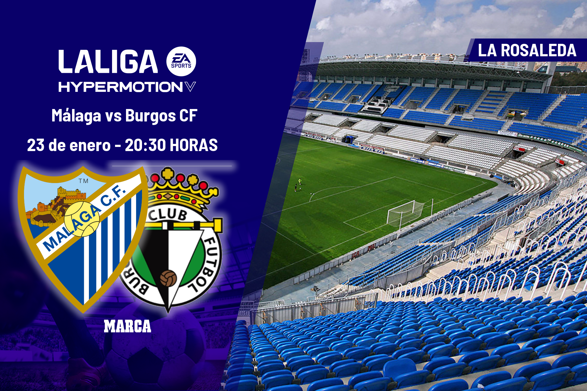Málaga - Burgos: horario y dónde ver hoy en TV y canal del partido de ...