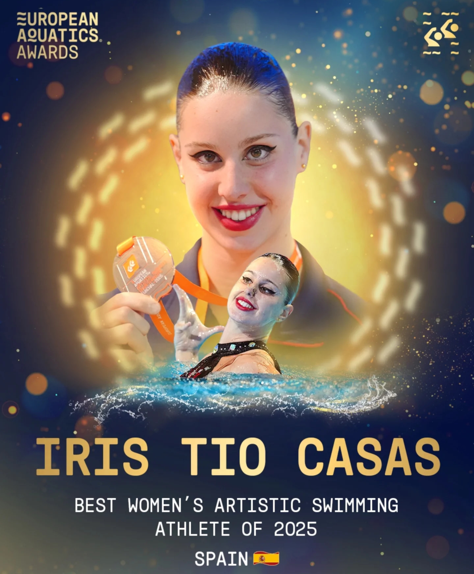 Iris Tió suma otro premio más: mejor nadadora artística de Europa en 2025