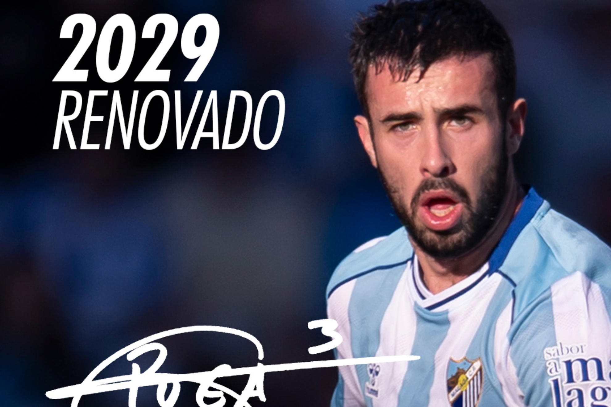 En mitad de la fiesta malaguista, Puga renueva hasta 2029