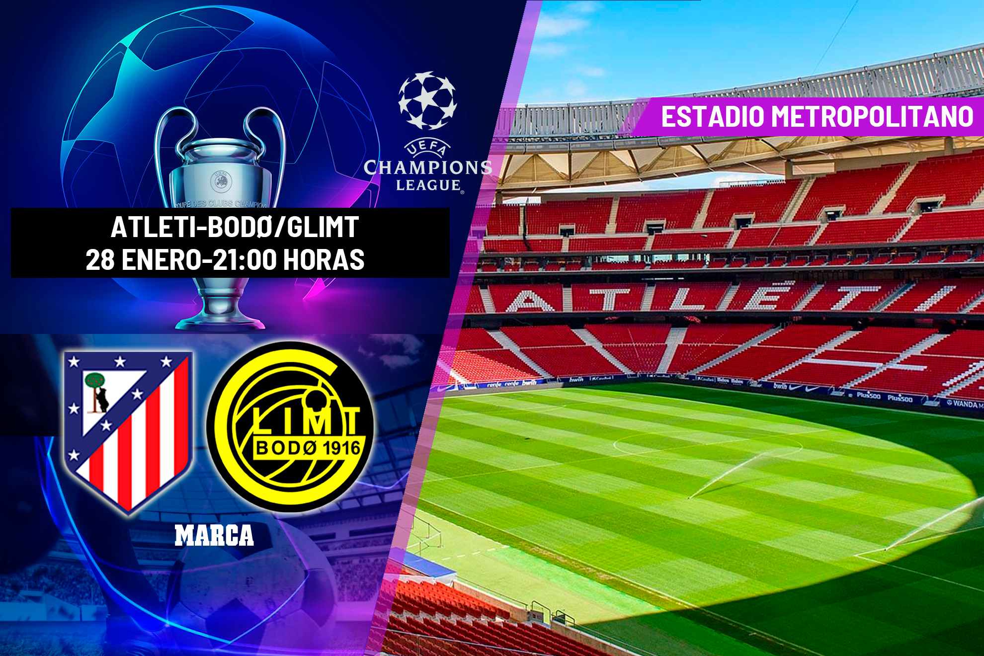A qué hora es el Atlético - Bodo/Glimt: horario y dónde ver hoy en TV ...