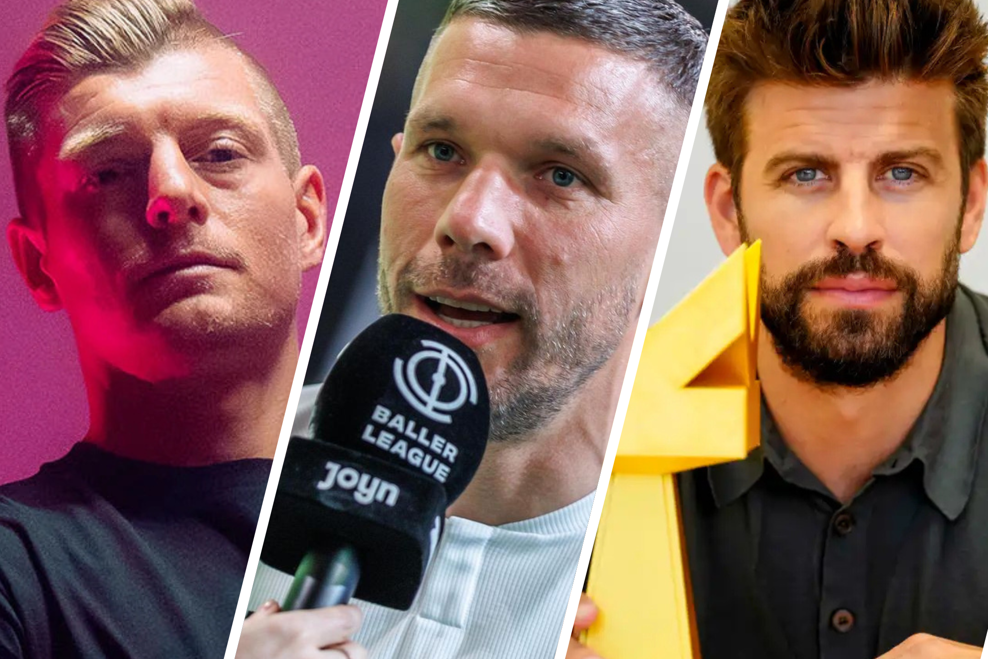 Tres son multitud: Piqué y Kroos 'echan' a Podolski y su Baller League ...