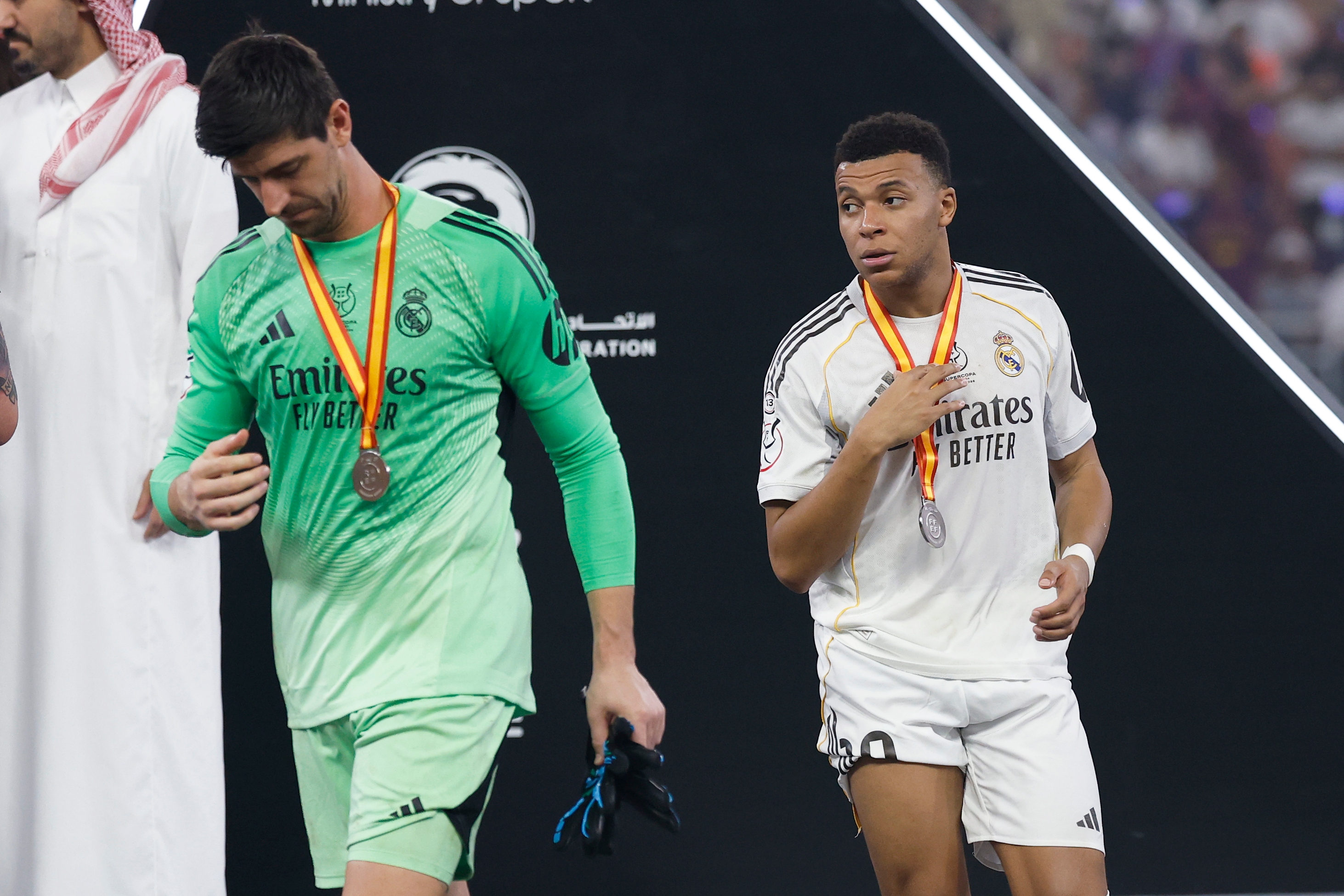 Un socavón entre Courtois y Mbappé
