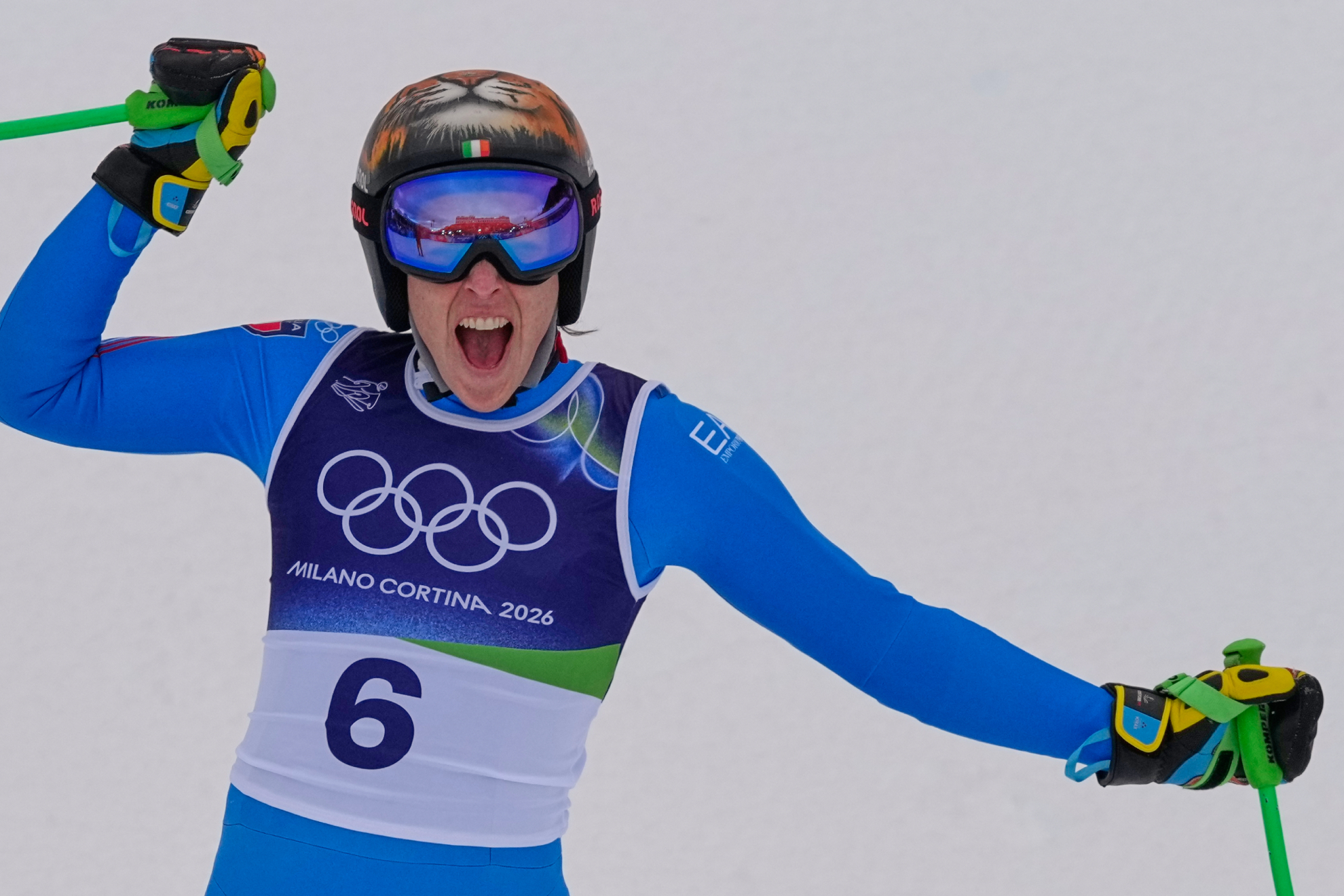 El milagro de Federica Brignone da a Italia su primer oro en casa