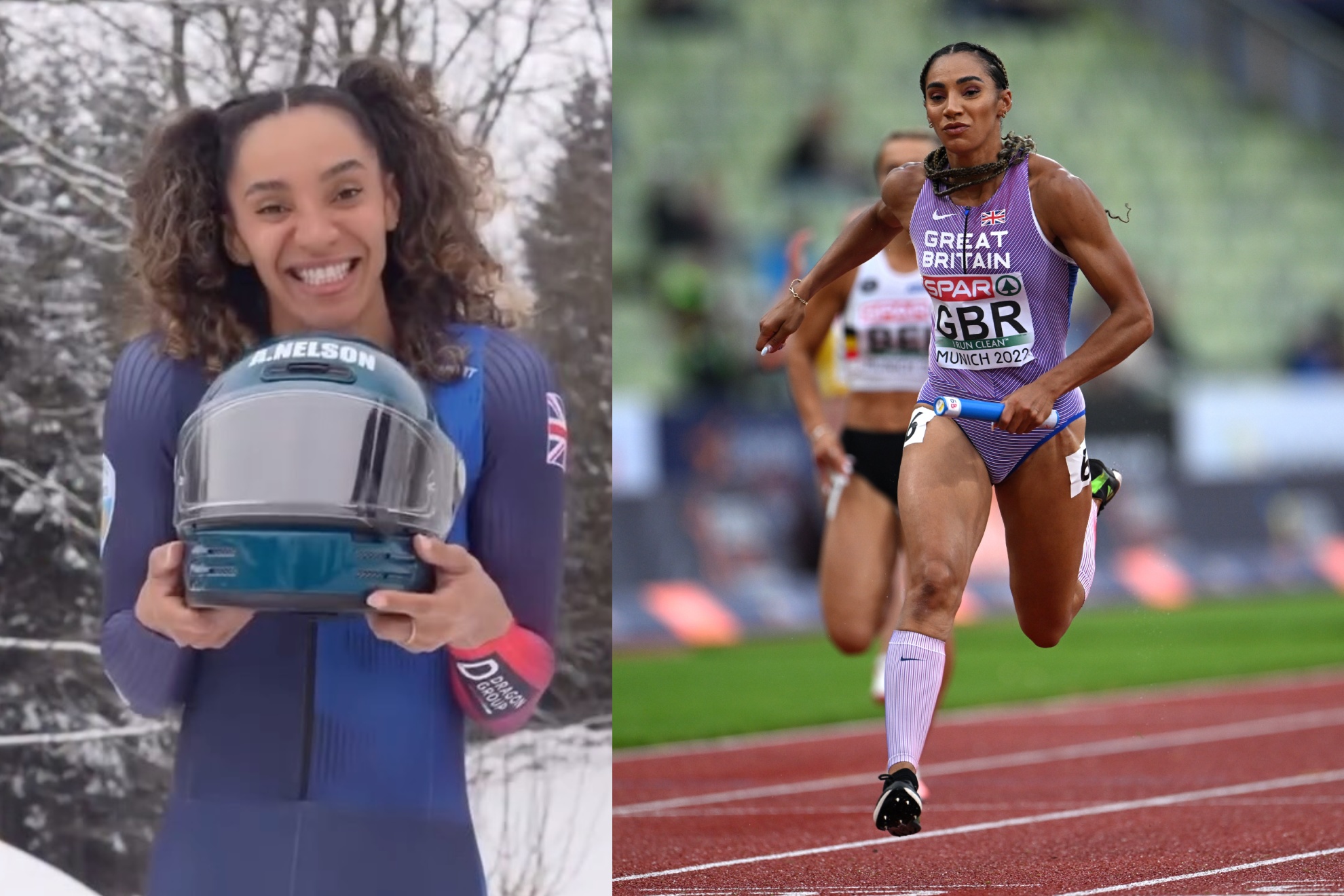 La atleta británica que compite en bobsleigh con los ojos cerrados ...
