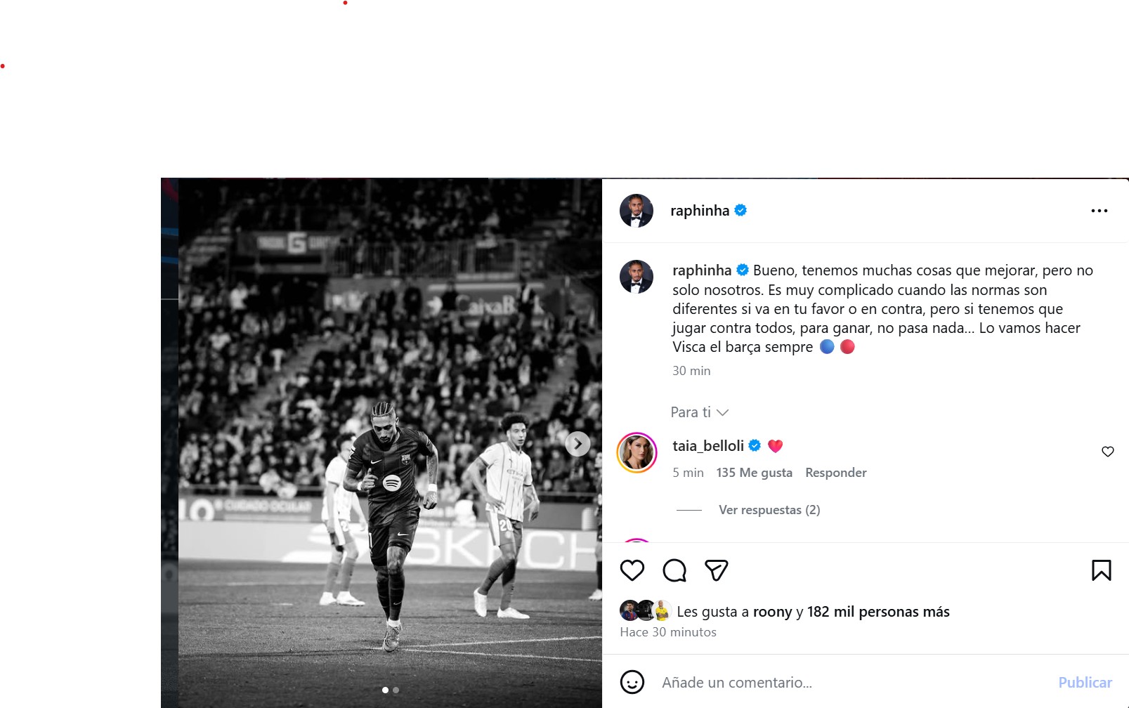 Raphinha: "Es muy complicado cuando las normas son diferentes si van a ...