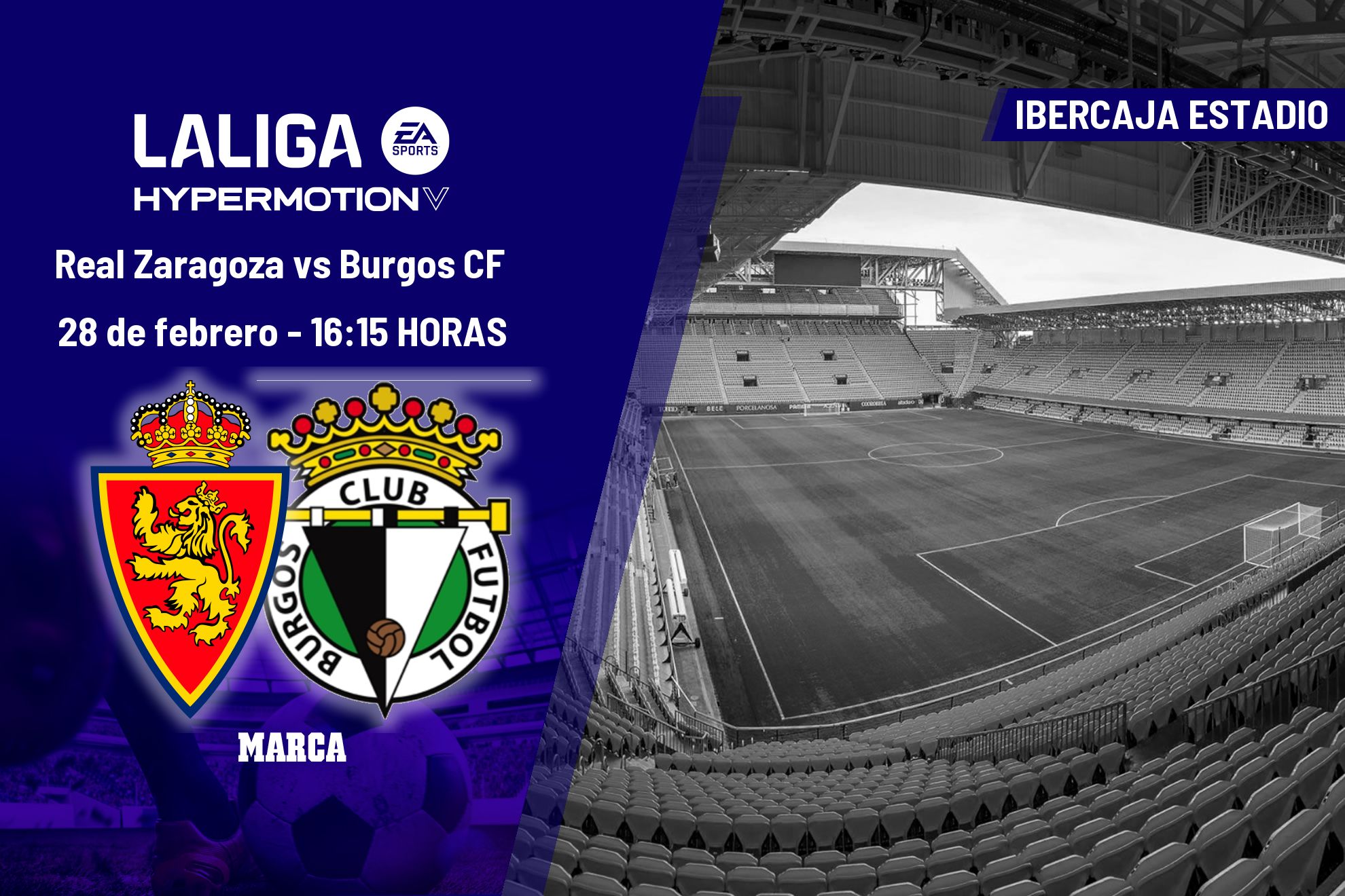 A qué hora es el Zaragoza - Burgos CF: horario, dónde ver hoy en TV y ...