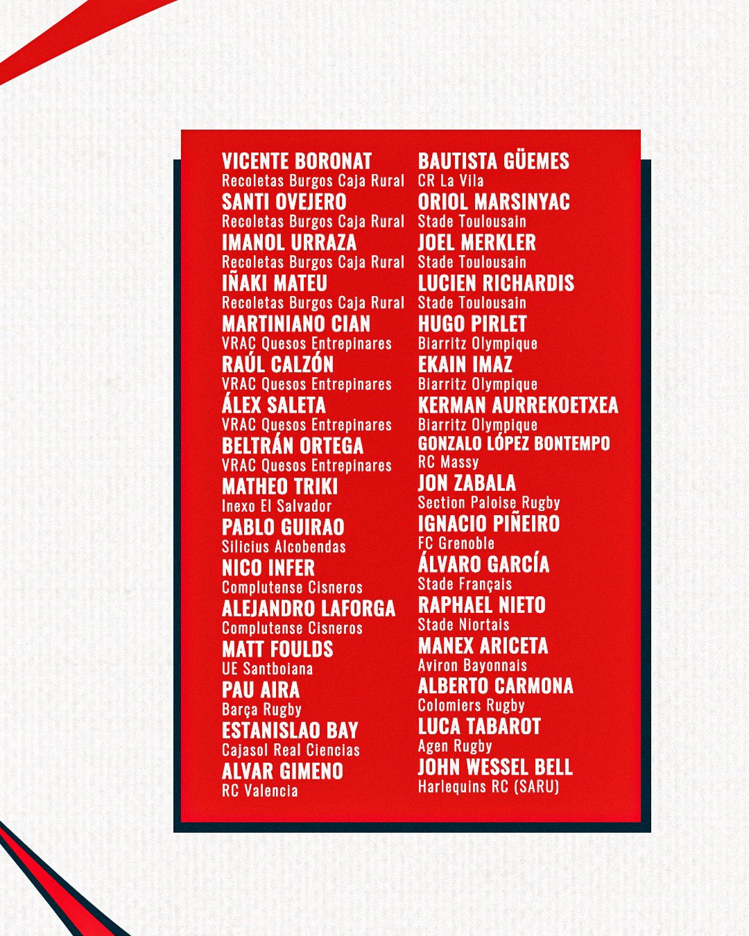 El XV del León cuenta con el mejor equipo posible para la semifinal del ...