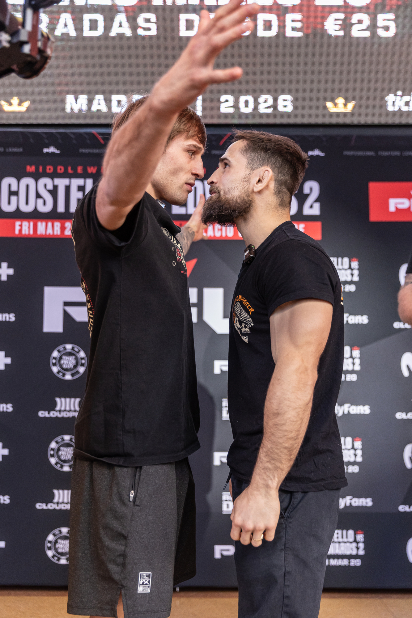 PFL aterriza con fuerza en España: así fueron los careos de PFL Madrid ...