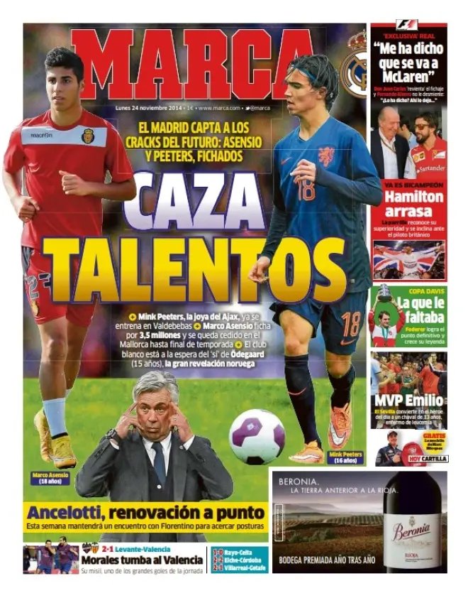 Mink Peeters: "No entendía haber jugado con Odegaard o Valverde y no ...
