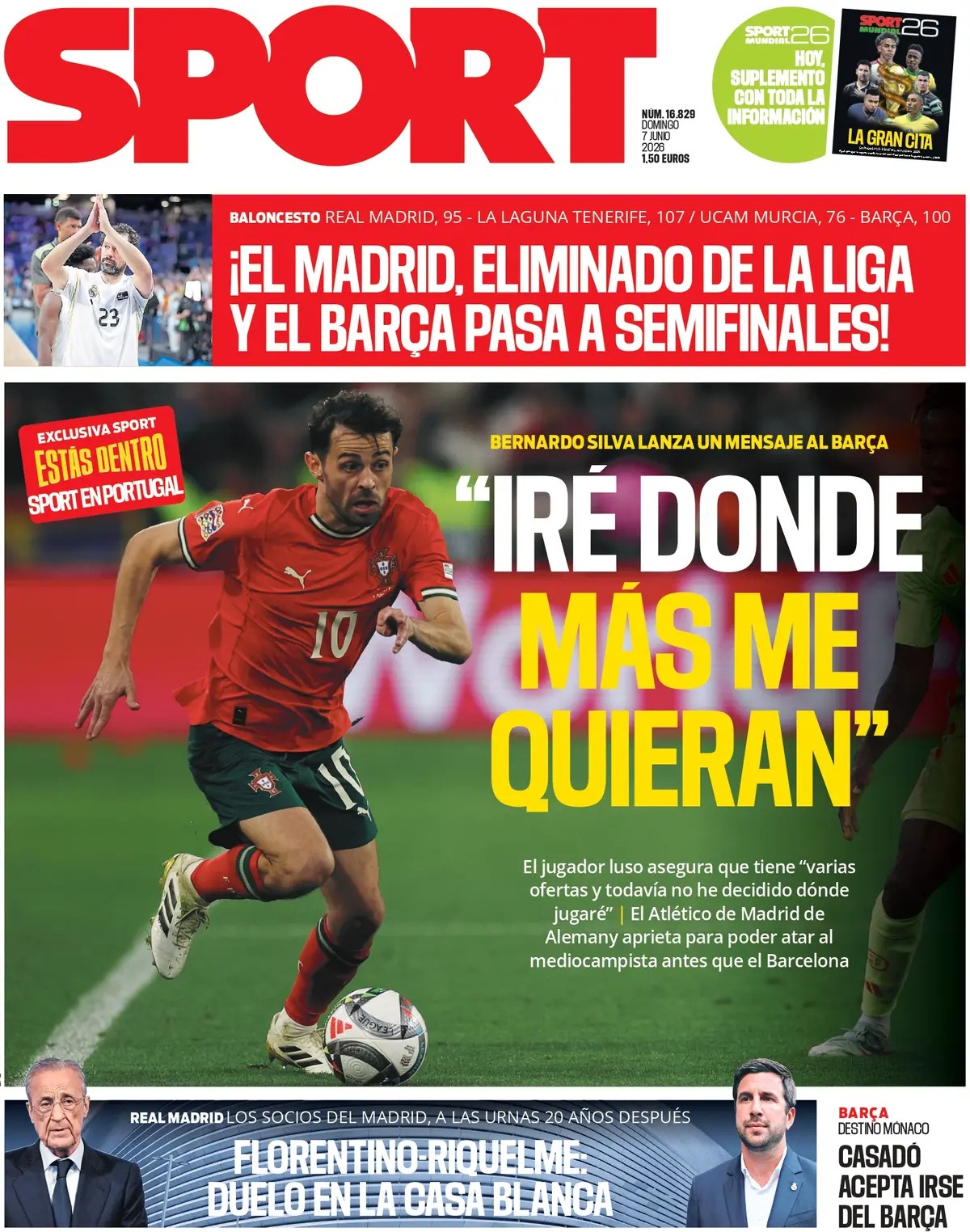 Las portadas del día: el futuro del Madrid, Mourinho quiere otro central...