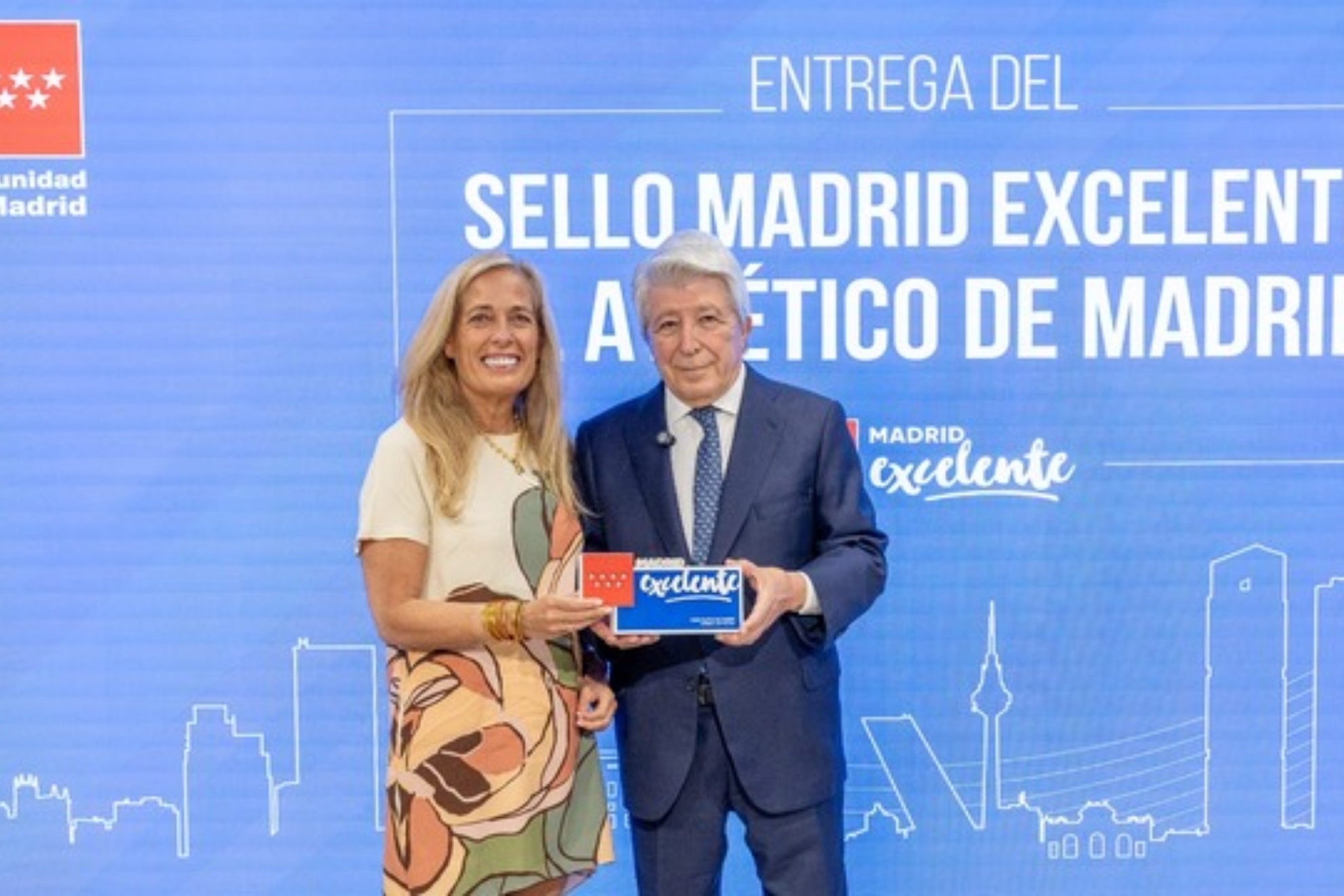 El Atlético recibe el sello de calidad 'Madrid Excelente'