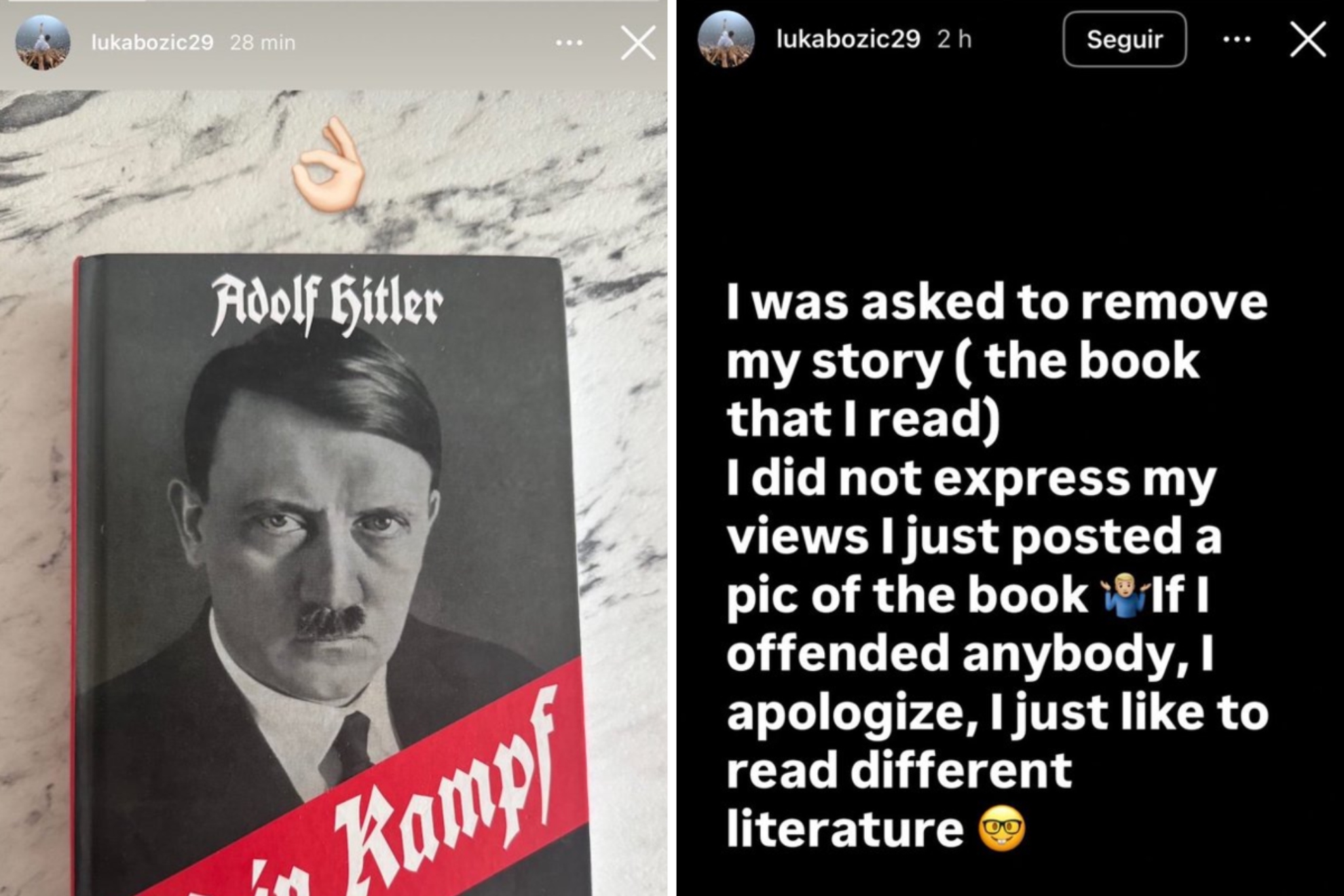 Luka Bozic pide disculpas tras la polémica por una publicación sobre el ...