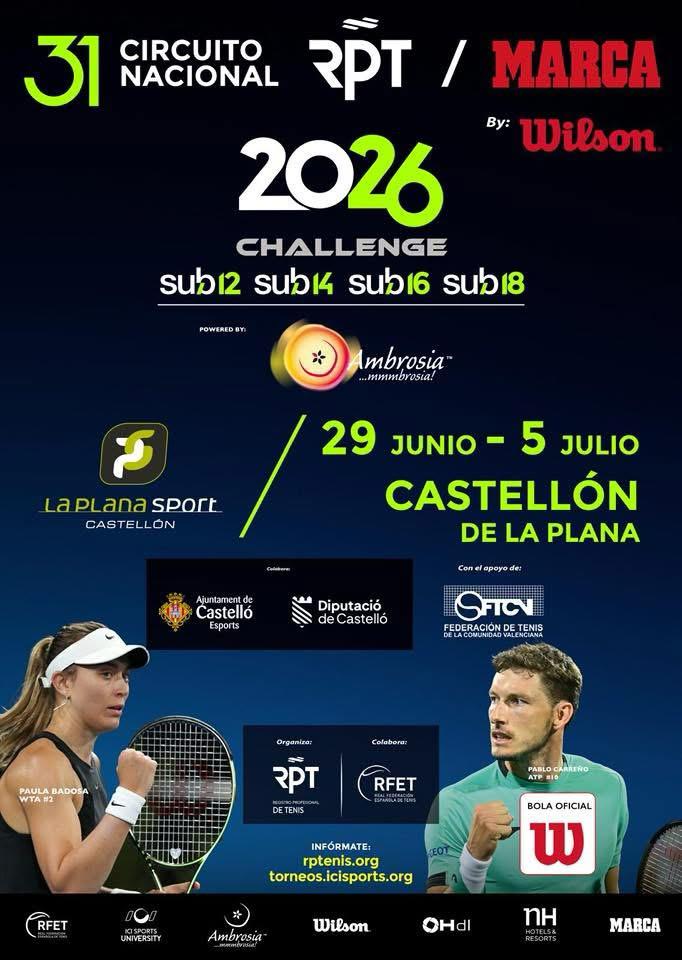 Castellon, capital del tenis juvenil con el Circuito RPT - MARCA by Wilson